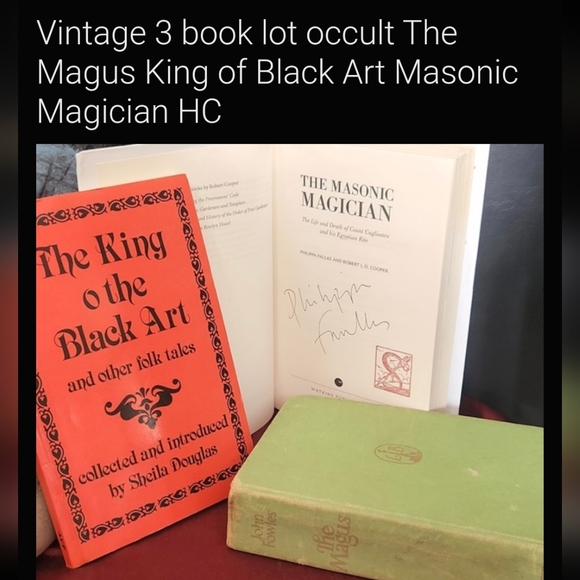 Other | Vintage 3 Book Lot Occult The Magus King Of Black Art Masonic ...